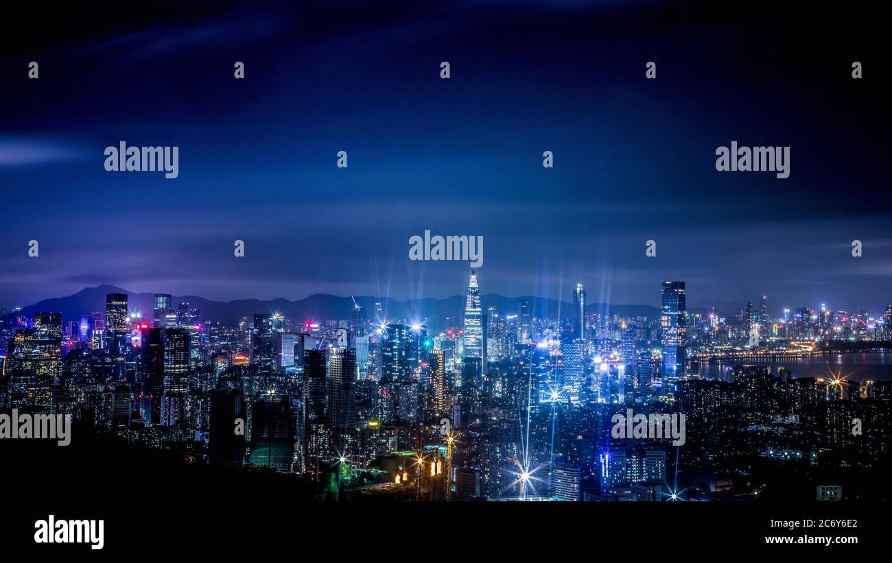 Night of shenzhen hi-res stock photography and images - Alamy
