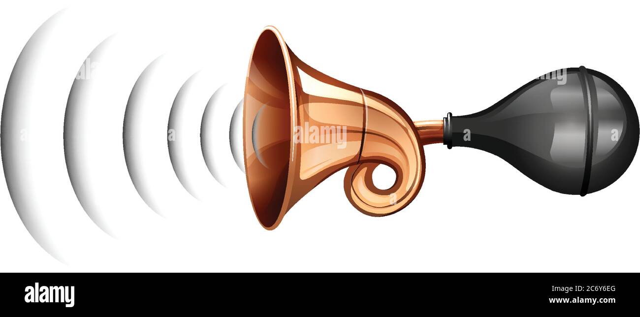 Horn sound wave icon illustration Stock Vector Image & Art - Alamy