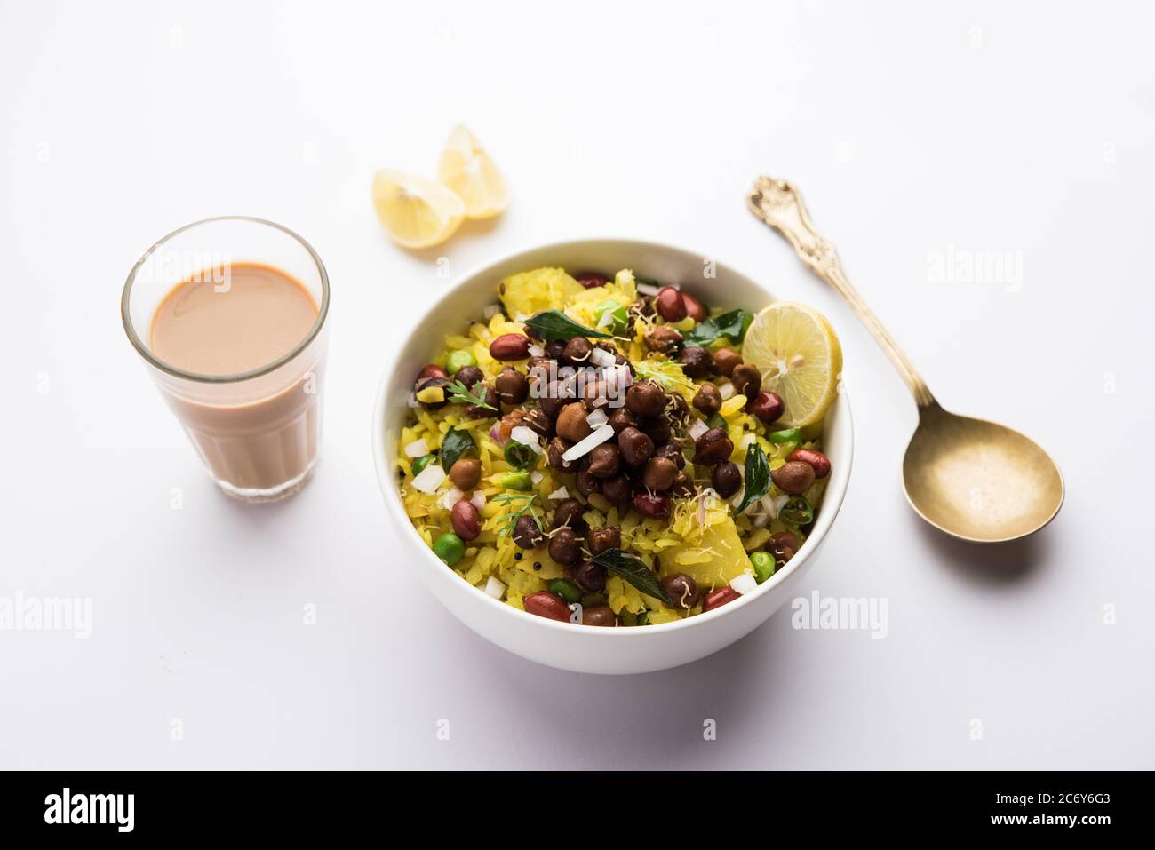 Power Kabuli Chana Poha or Protein Rich Choley Pohe, Popular ...