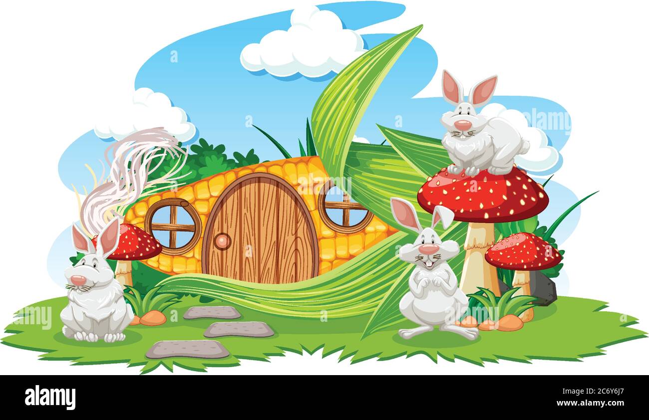 3 three bunny rabbit bunny rabbits Stock Vector Images - Alamy
