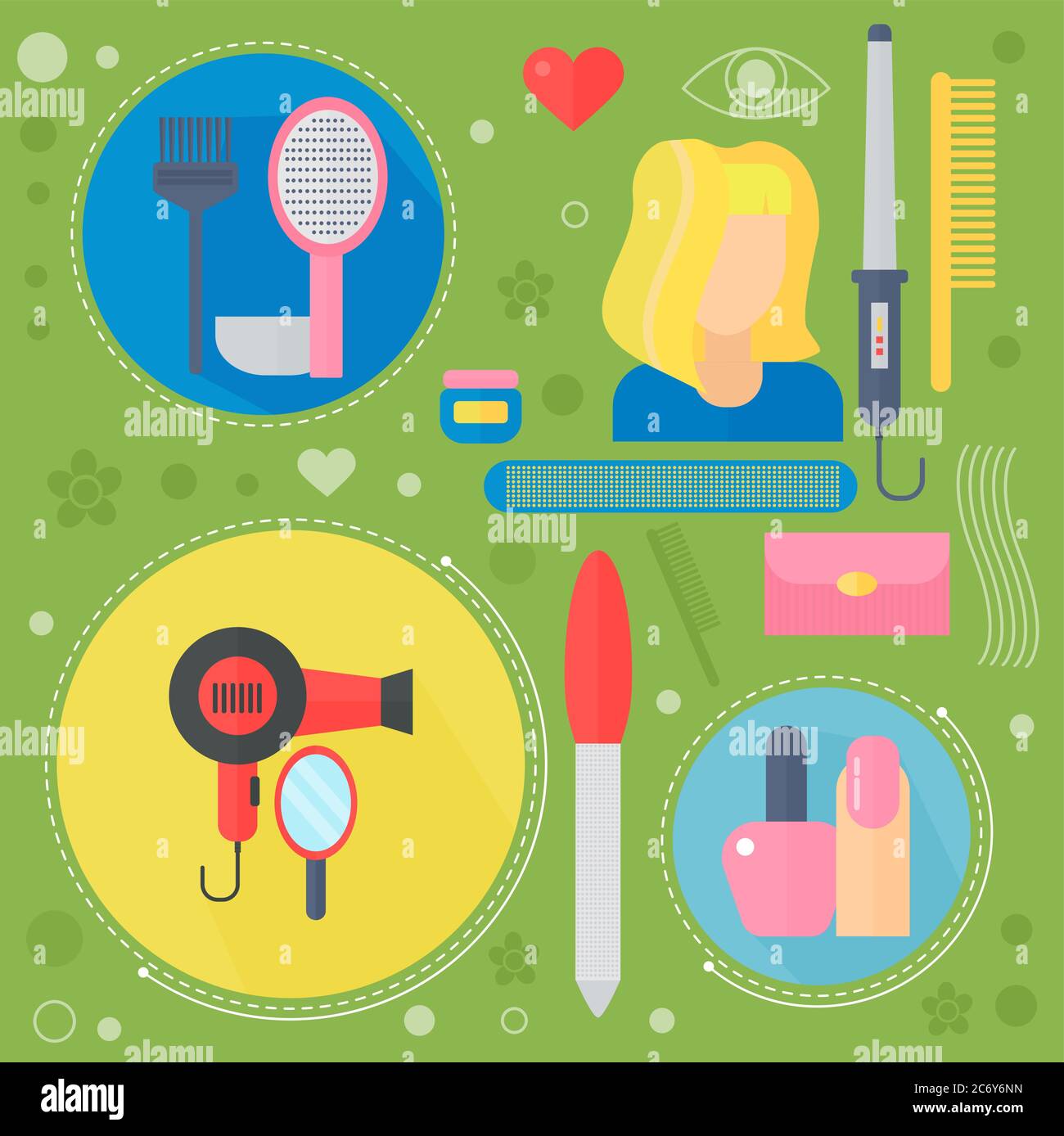 Modern flat design beauty and shopping concept icons. Icons for beauty ...