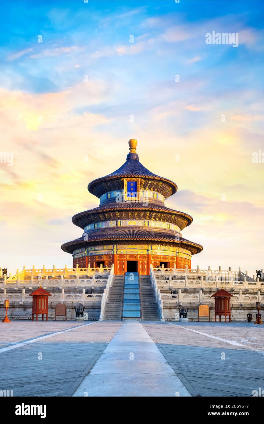Beijing, China - Jan 10 2020: The Temple of Heaven is an imperial ...