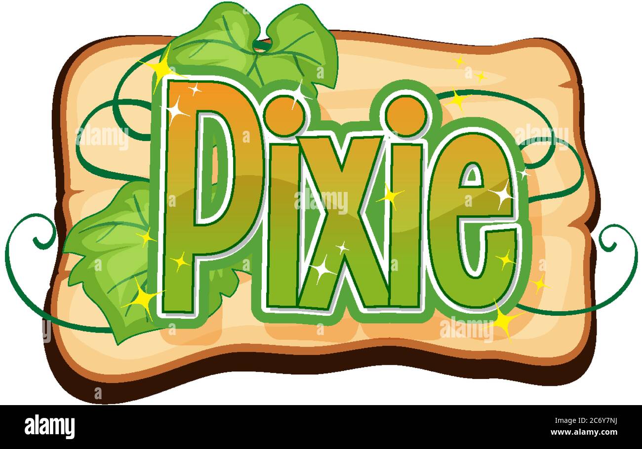 Pixie logo on white background illustration Stock Vector Image & Art ...
