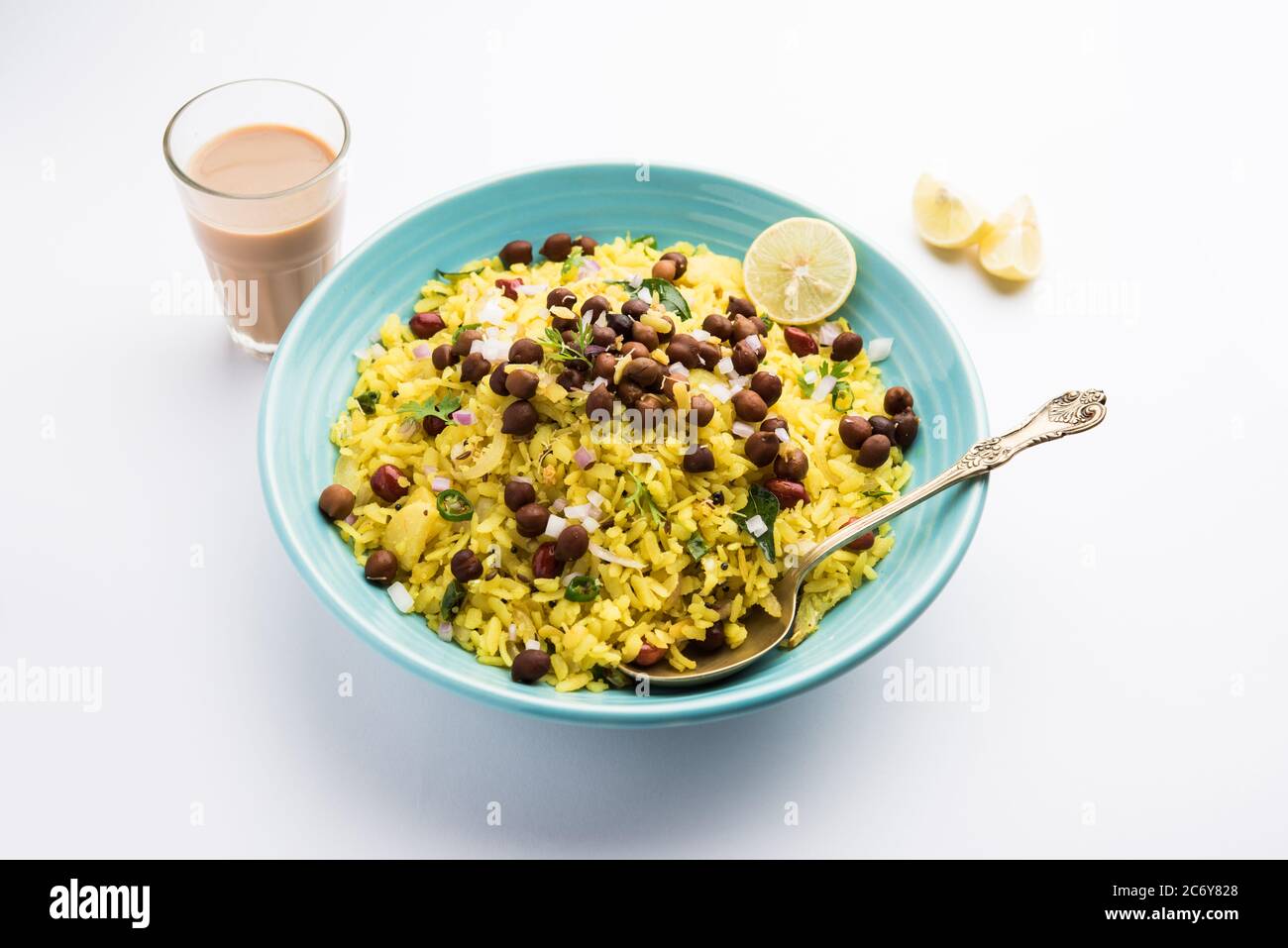 Power Kabuli Chana Poha or Protein Rich Choley Pohe, Popular ...