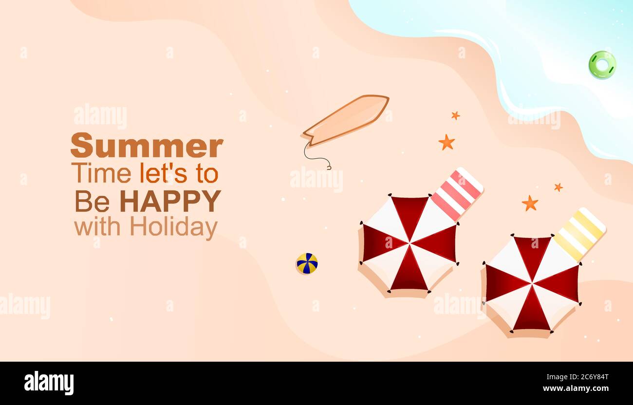 Summer time illustration vector Stock Vector Image & Art - Alamy