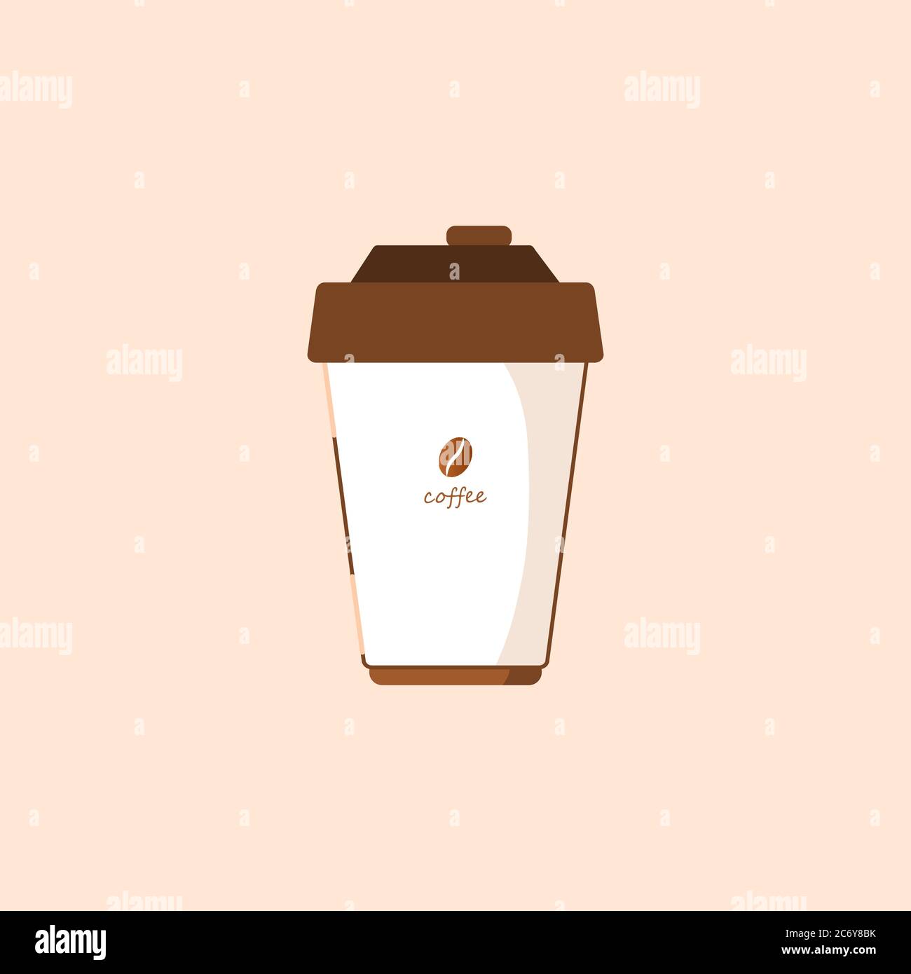 design flat coffee bean bottle vector Stock Vector Image & Art - Alamy
