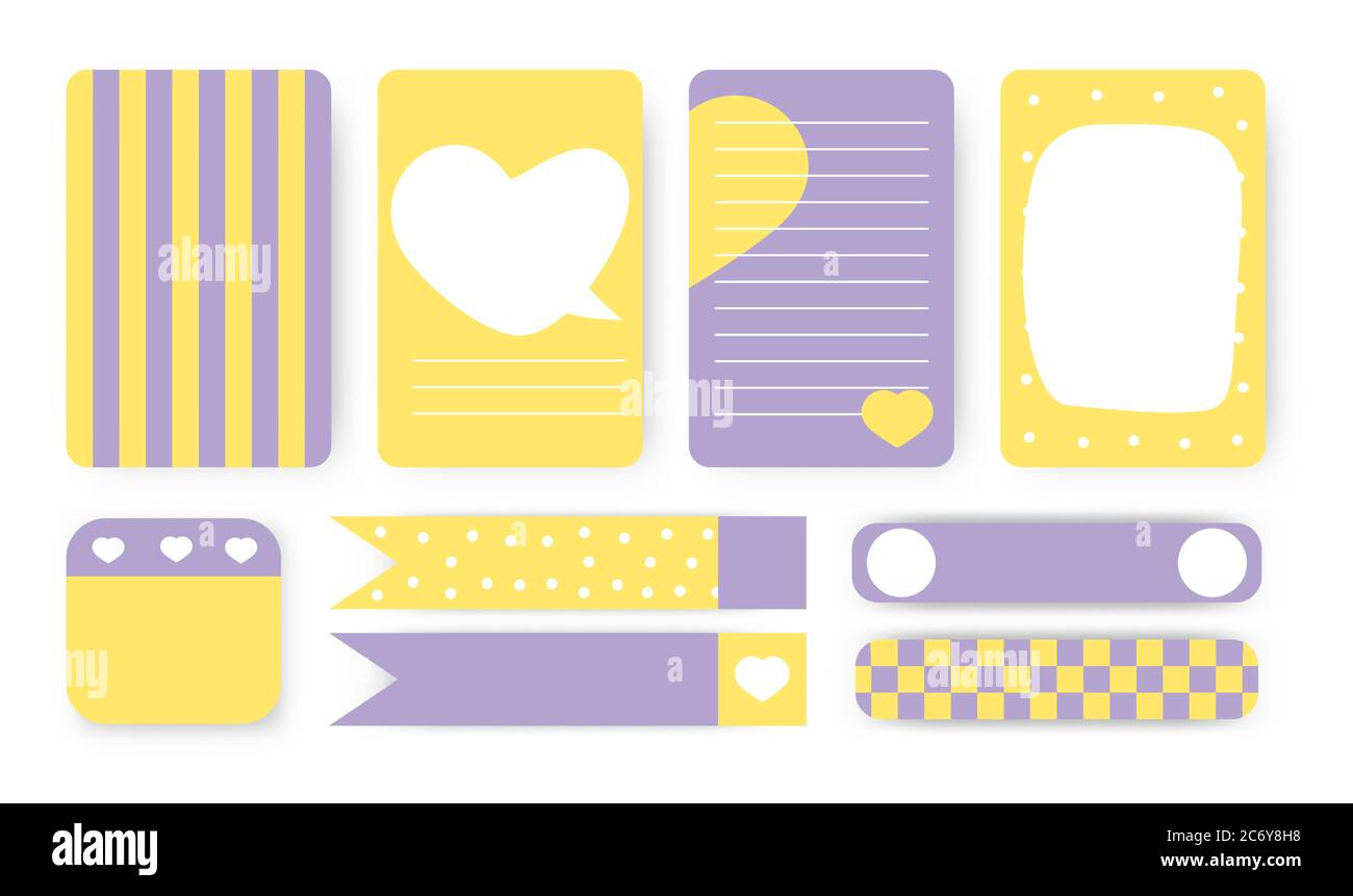 To do list, sticker and duct tape set. Cute planner notebook page. Note ...