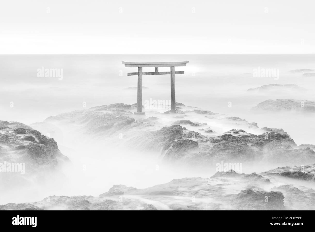 Torii gate Black and White Stock Photos & Images - Alamy