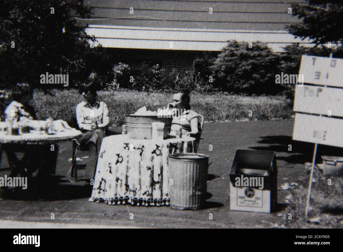 Fine 70s vintage black and white lifestyle photography of a few ...