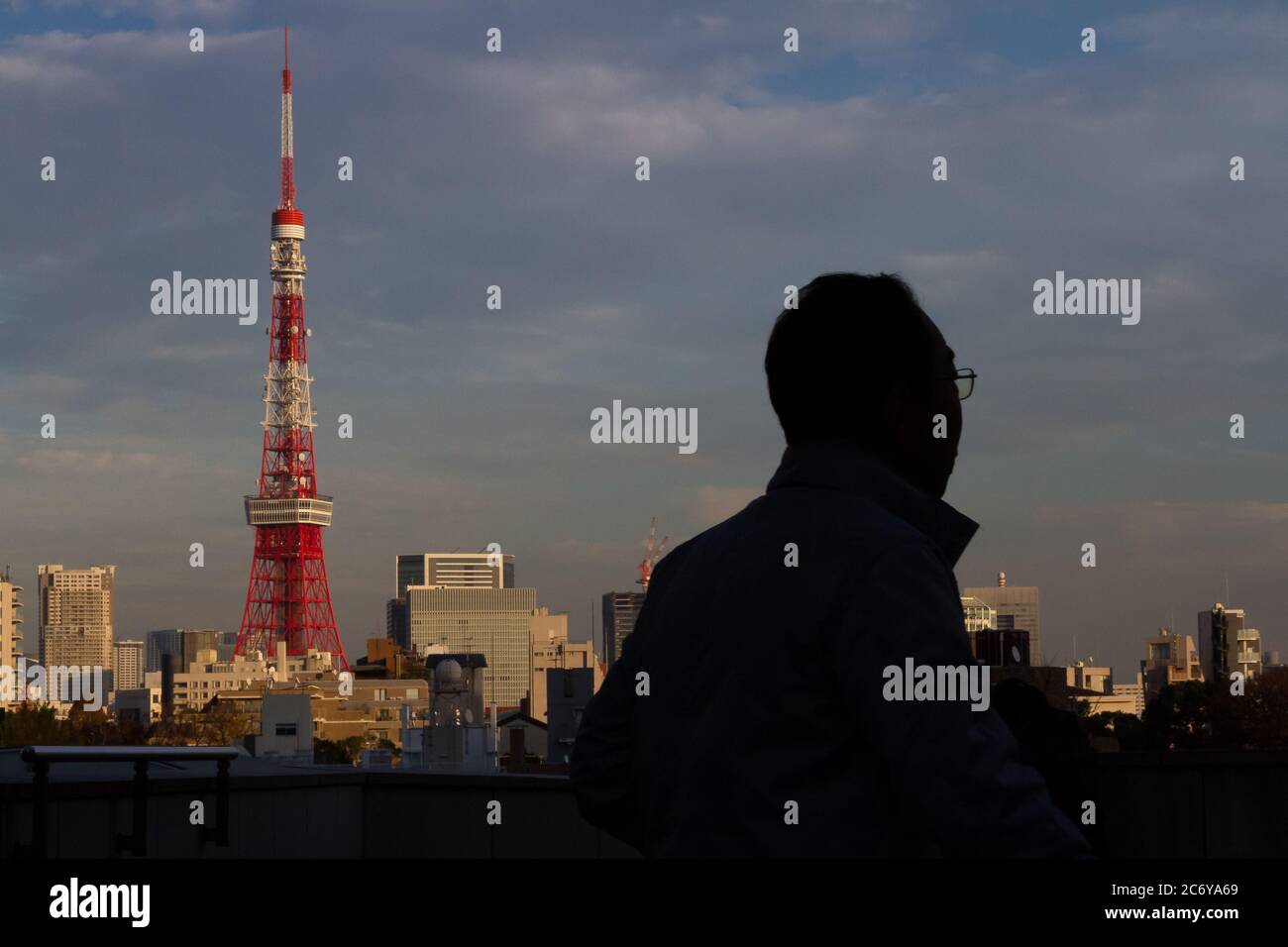 Tokyo skyline silhouette hi-res stock photography and images - Alamy