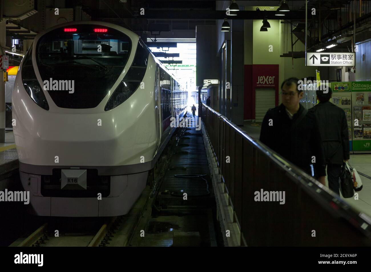 A E657 series Tokiwa express train (K16) at Ueno station Tokyo, Japan Stock Photo - Alamy