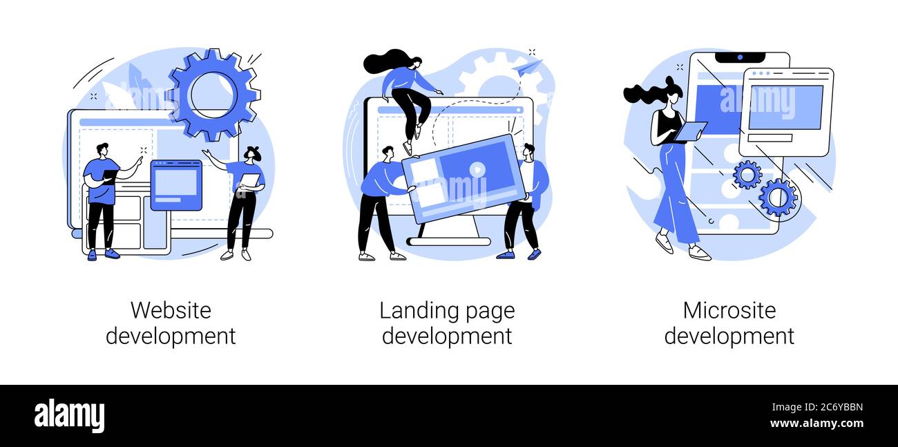 Webpage Programming Abstract Concept Vector Illustrations Stock Vector Image And Art Alamy