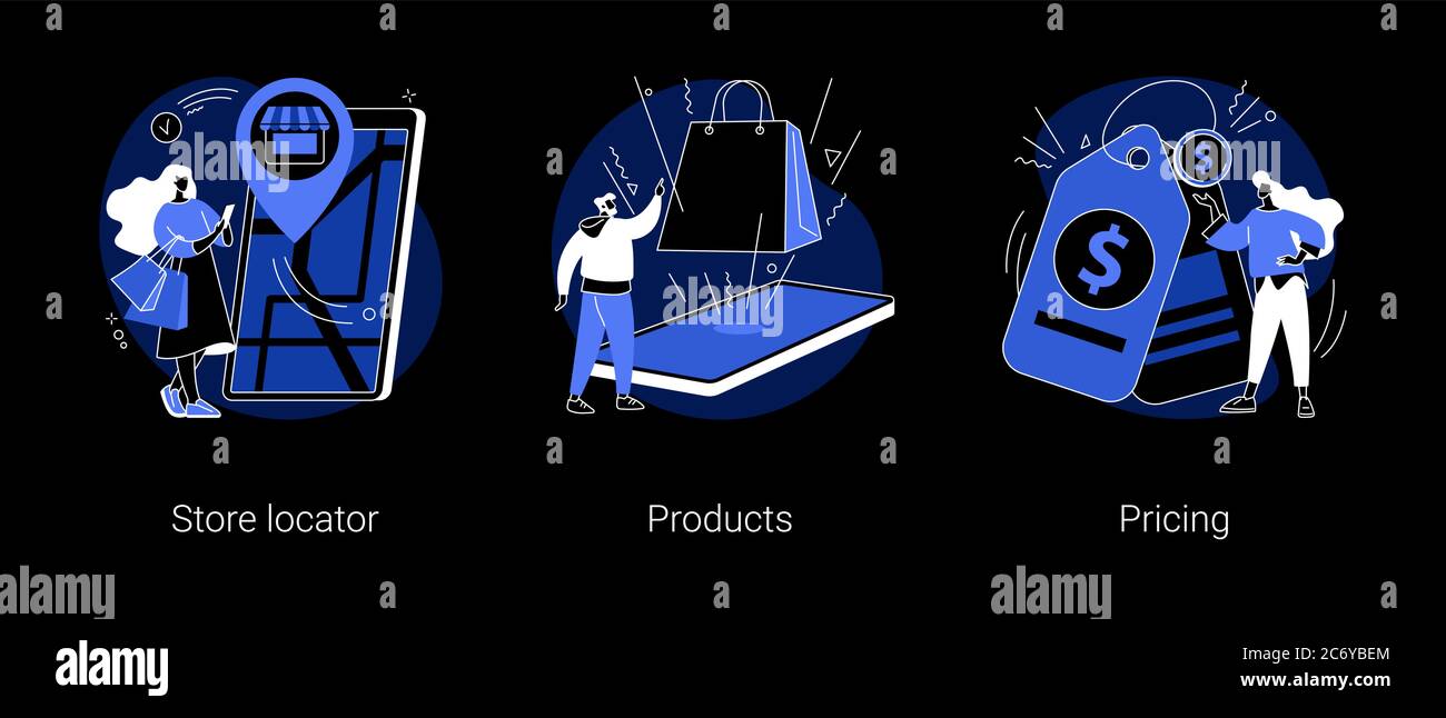 E-commerce website abstract concept vector illustrations Stock Vector ...