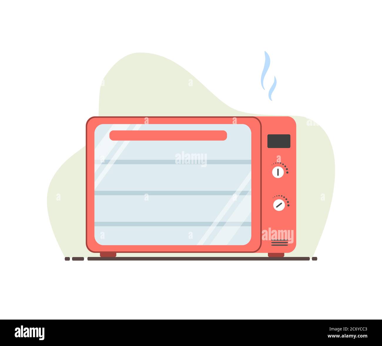 Electric food dehydrator or dryer machine. Healthy diet concept. Flat ...