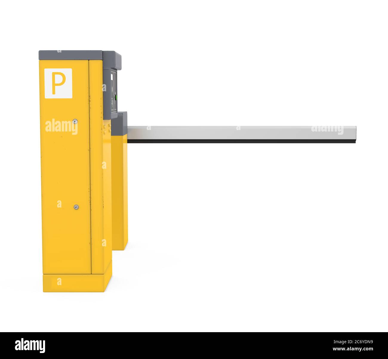 Parking Gate Barrier Isolated Stock Photo - Alamy