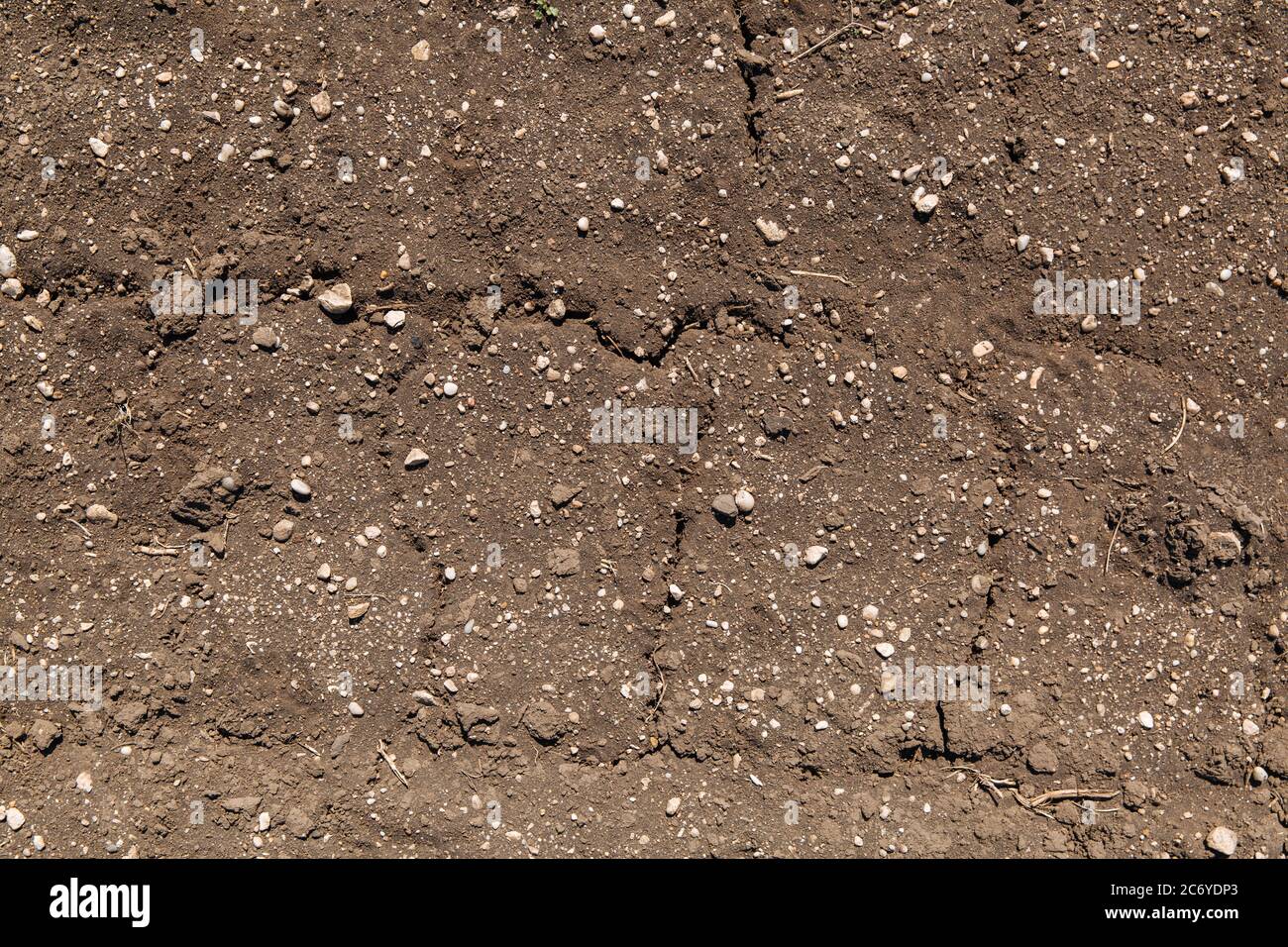 Dried cracked earth soil ground texture background. Mosaic pattern of ...