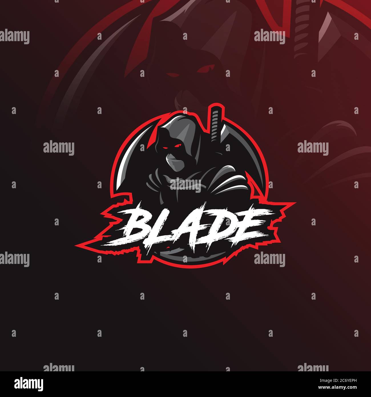 assassin vector logo design mascot with modern illustration concept ...