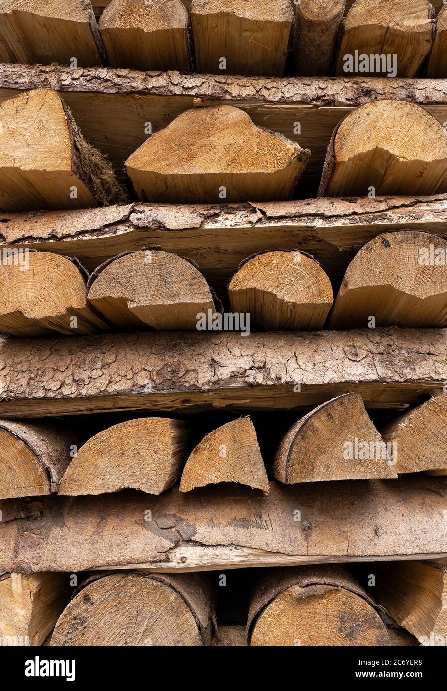 Stacked firewood hi-res stock photography and images - Alamy