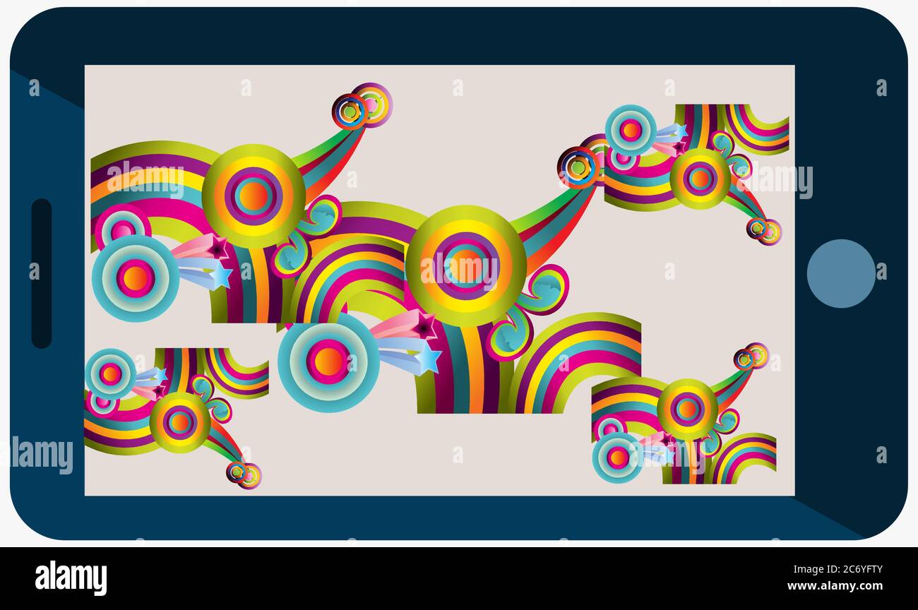 Foil on the screen Stock Vector Images - Alamy