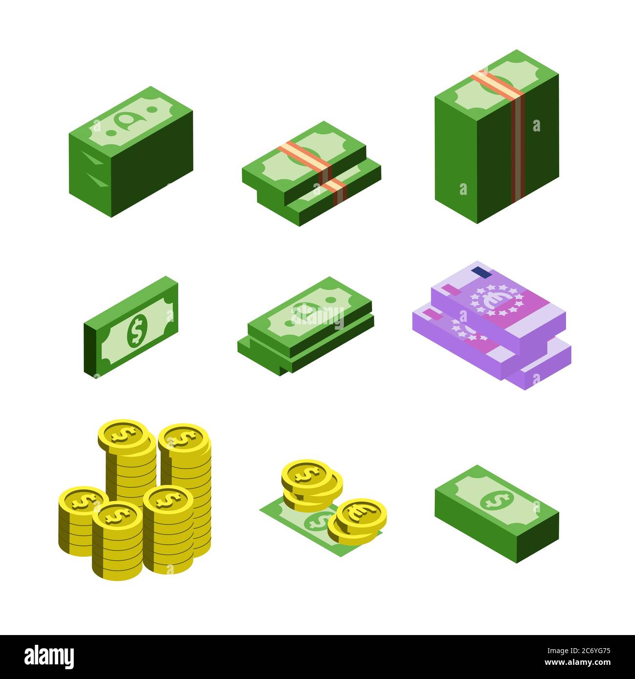 Different bank notes Stock Vector Images - Alamy