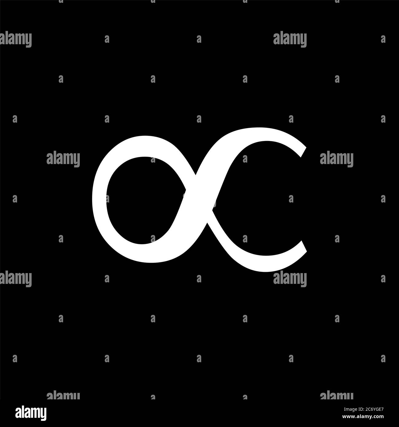 Infinity Icon On Black Background. Black Flat Style Vector Illustration ...