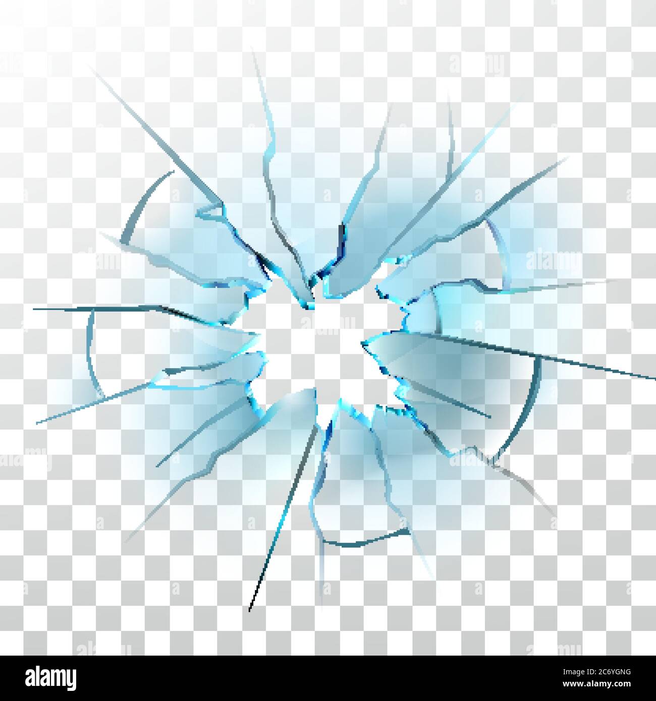 Smashed glass effect Stock Vector Images - Alamy