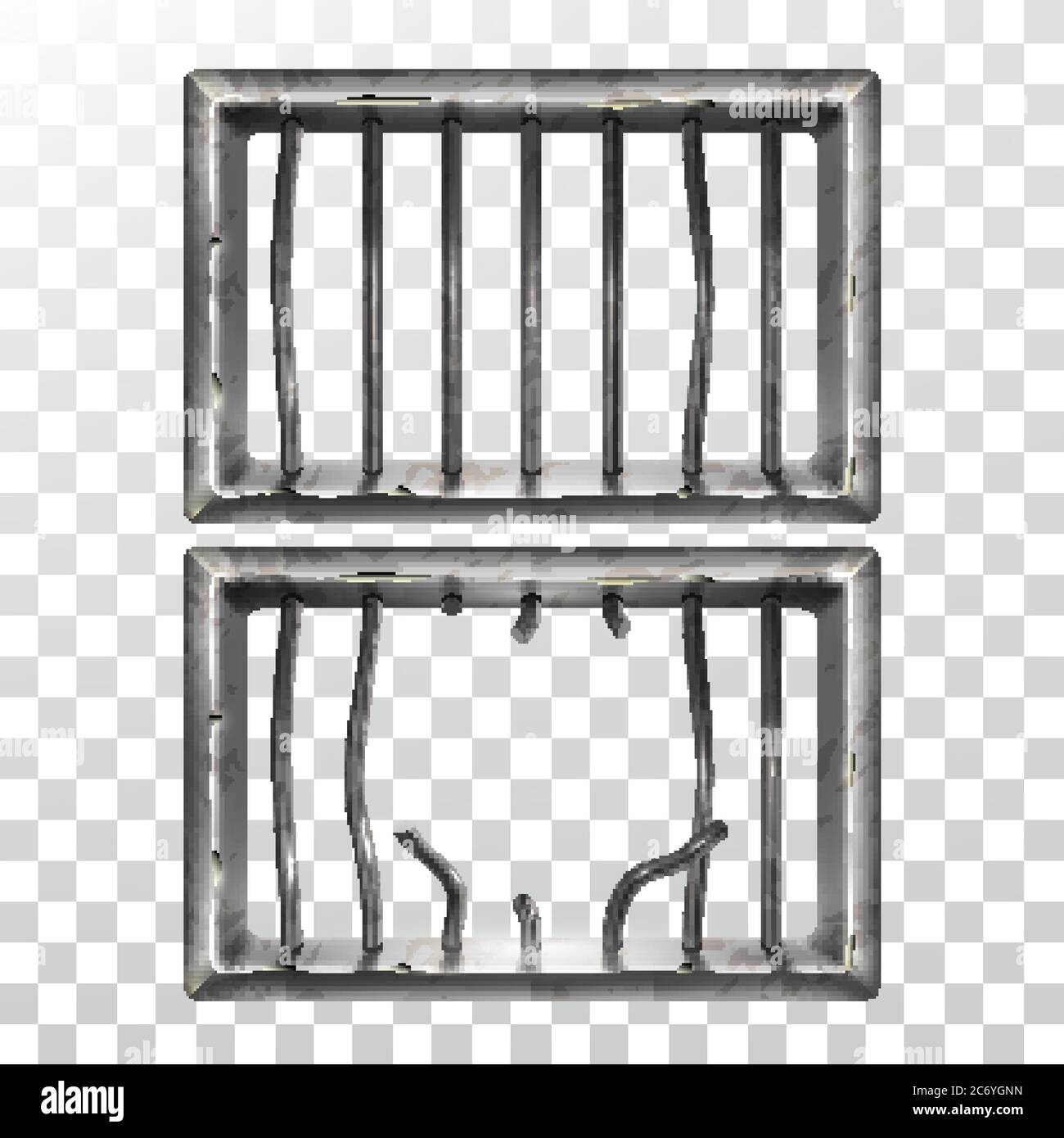 Jail bars transparent hi-res stock photography and images - Alamy