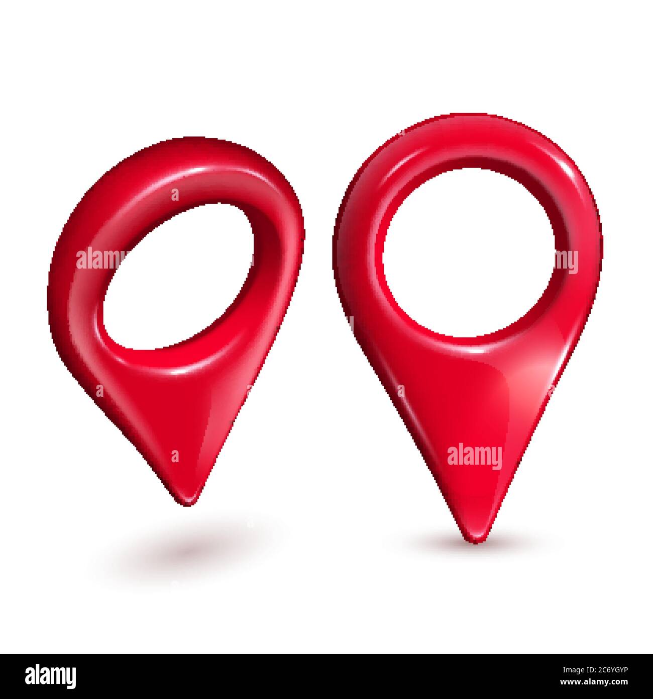 Map Pointer Gps Location Modern Symbol Set Vector Stock Vector Image & Art - Alamy