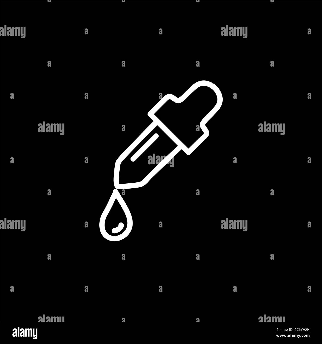 Drop drip science experiment pipette Black and White Stock Photos ...