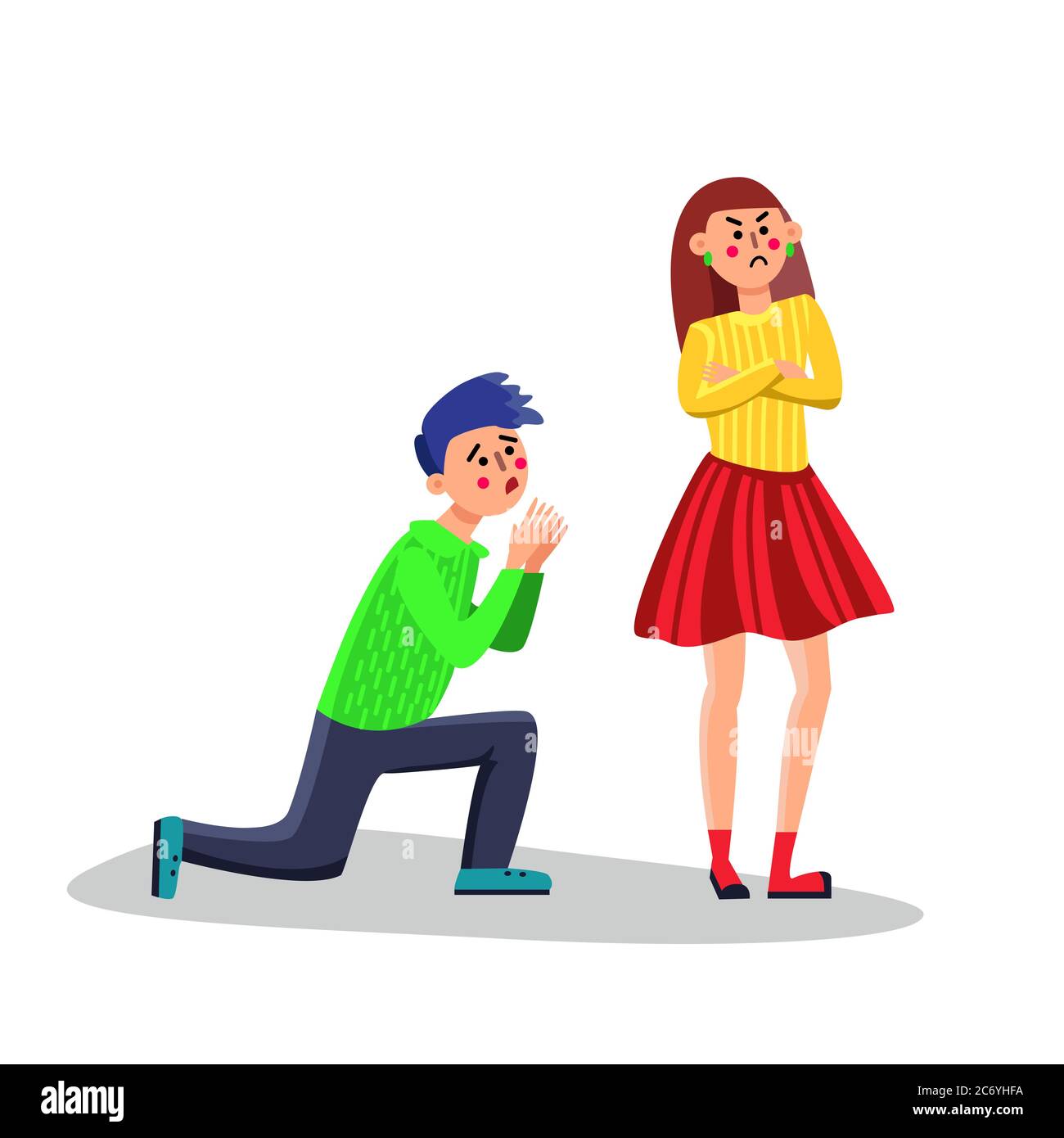 Apology Cartoon High Resolution Stock Photography and Images - Alamy