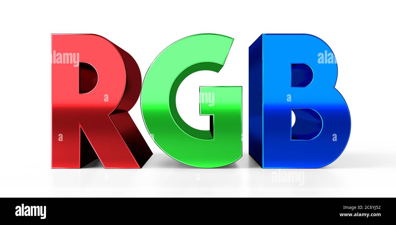 Rgb letters Cut Out Stock Images & Pictures - Alamy