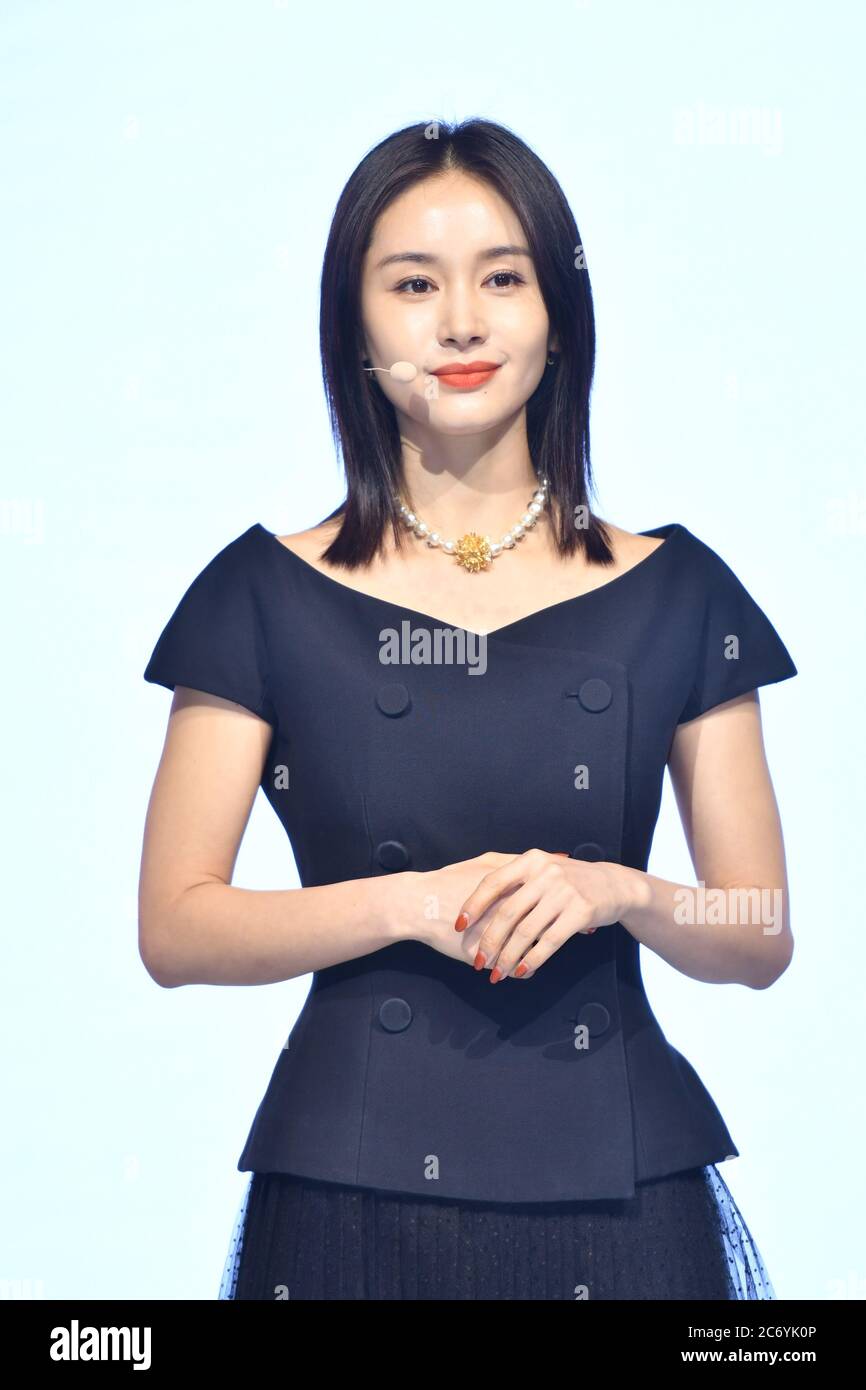 Chinese actress Wang Ziwen, also known as Olivia Wang, attends a forum activity in Shanghai ...