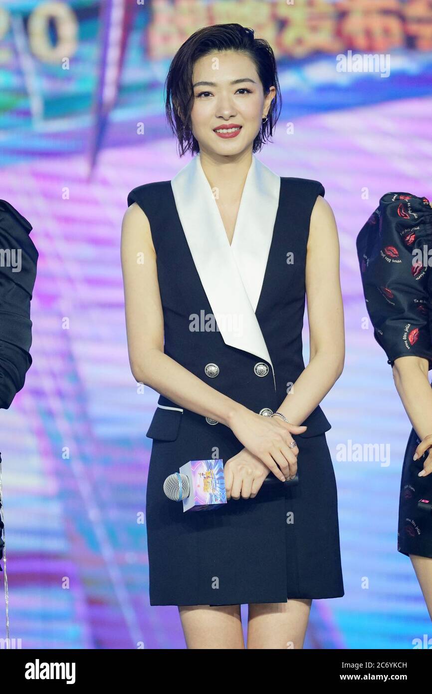 Chinese actress and singer Wan Qian or Regina Wan attends Mango TV ...