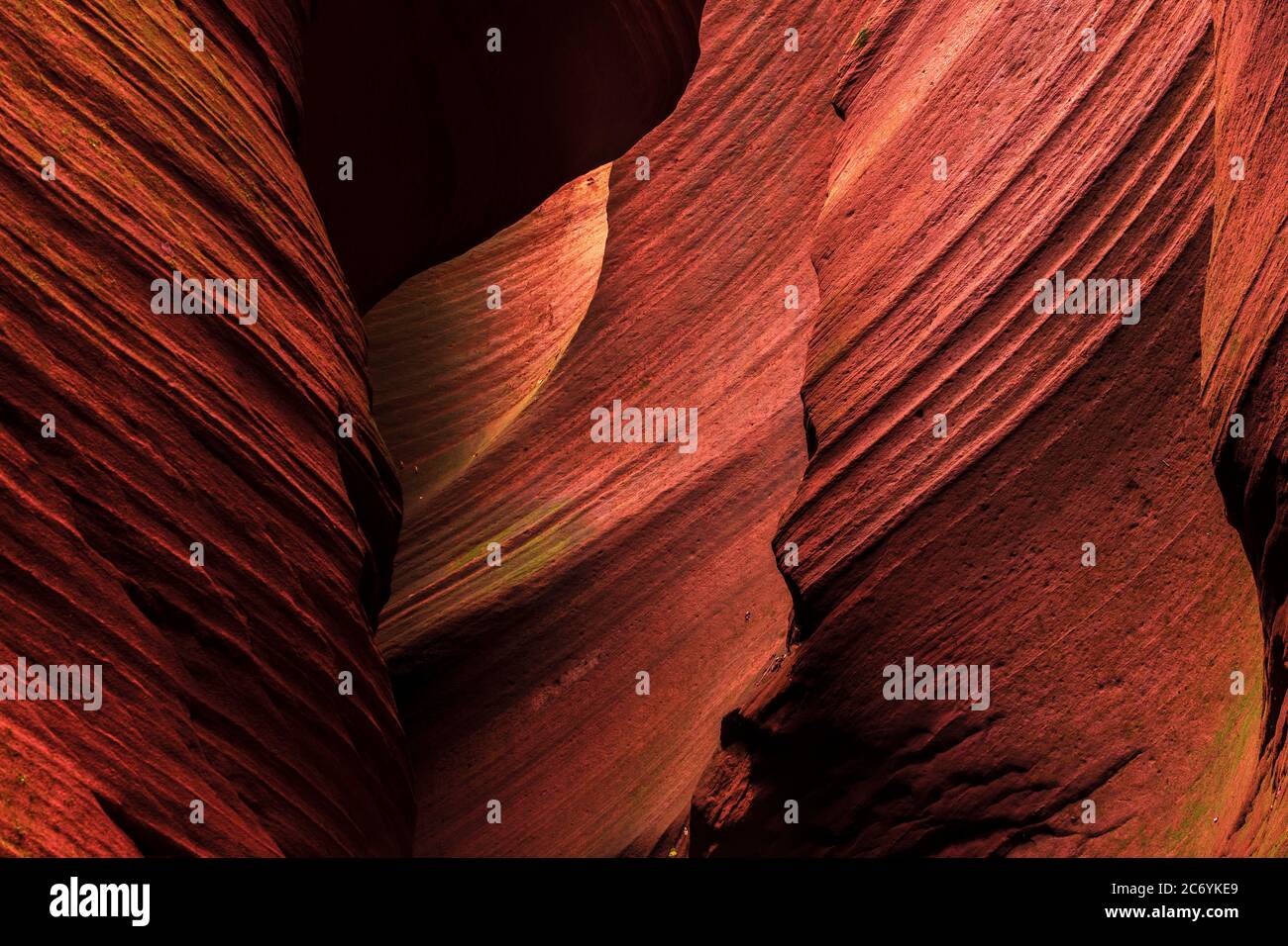 --File--Yucha Grand Canyon satndstone is pictured in Yan'an city ...