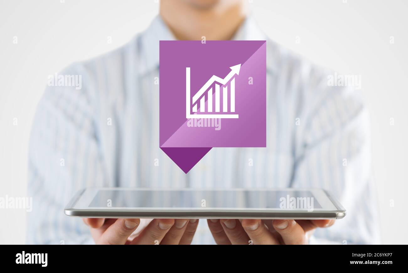 Financial application icon Stock Photo - Alamy