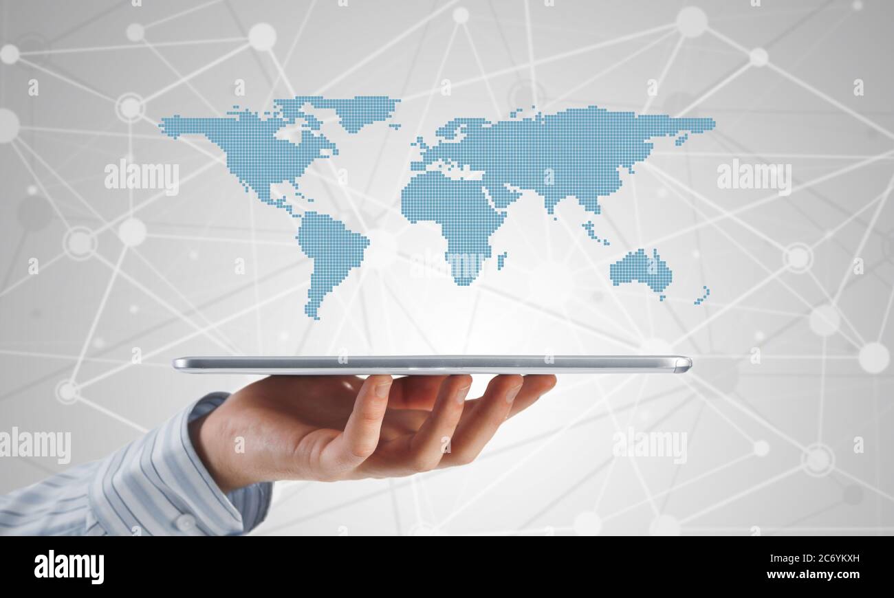 Global connection as concept Stock Photo - Alamy