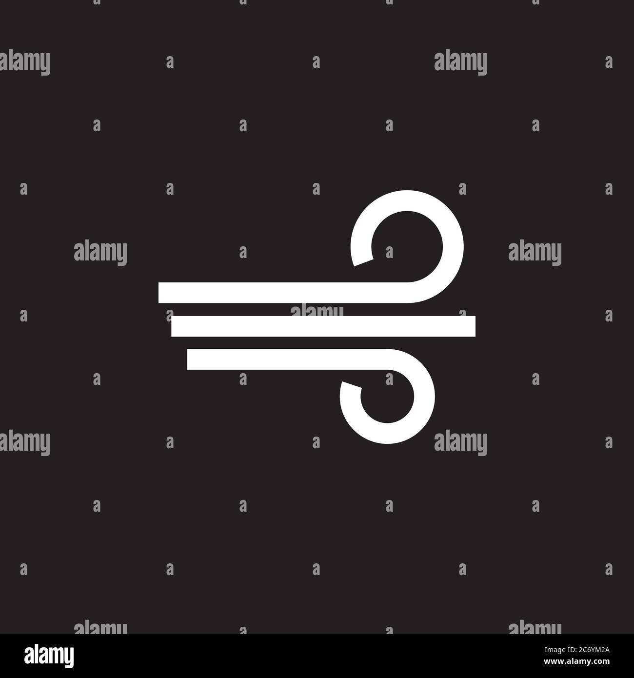 Air icon, symbol of wind energy. Vector sign Stock Vector Image & Art ...