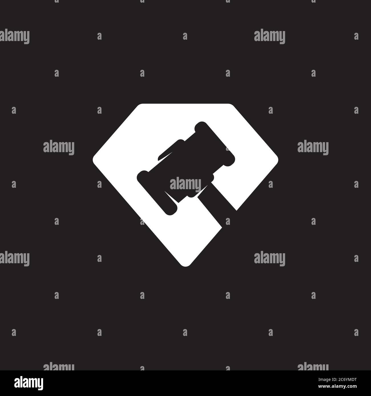 Auction icon. Judge or auction hammer icon Stock Vector Image & Art - Alamy