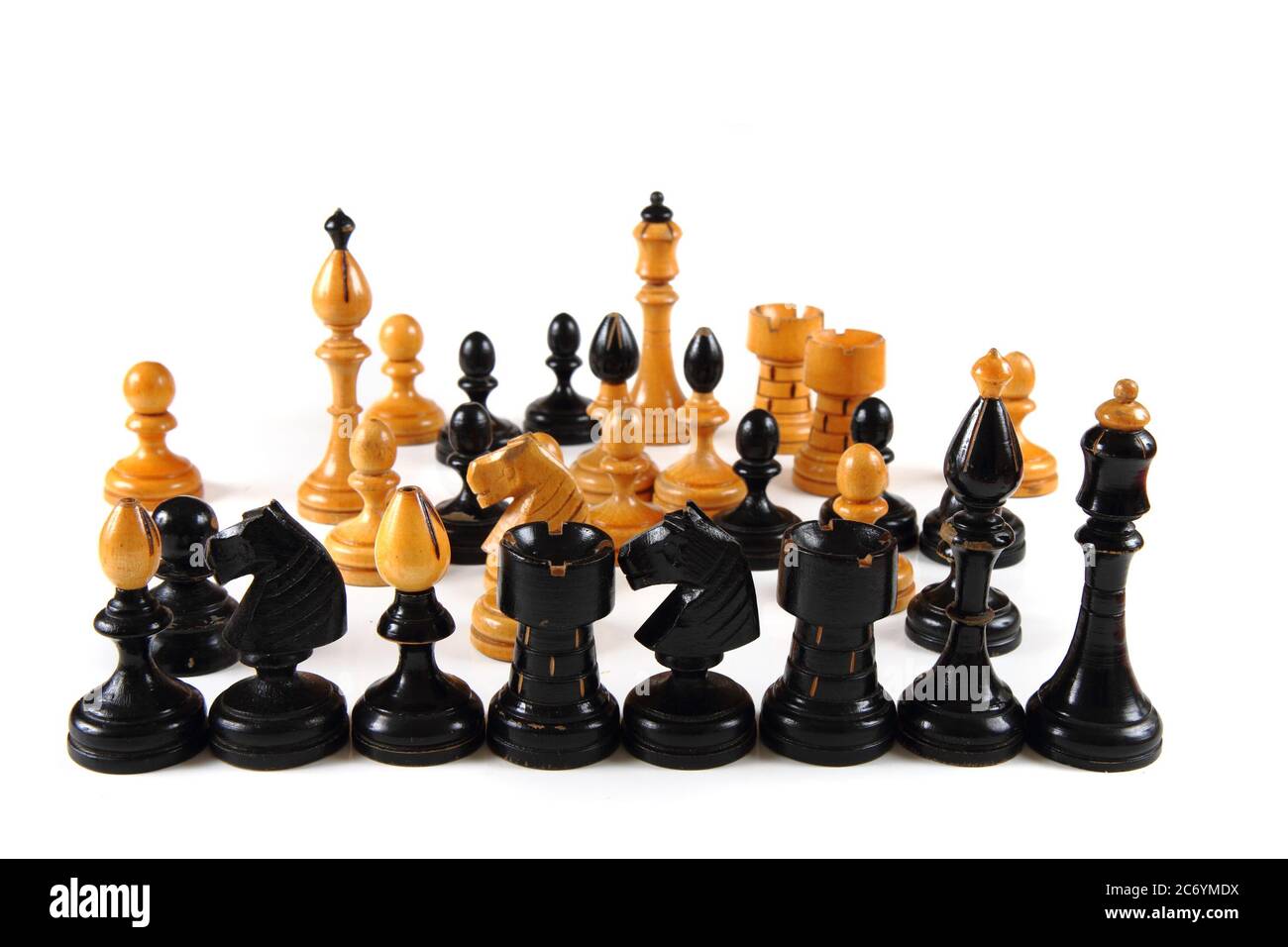 chess set isolated on the white background Stock Photo - Alamy