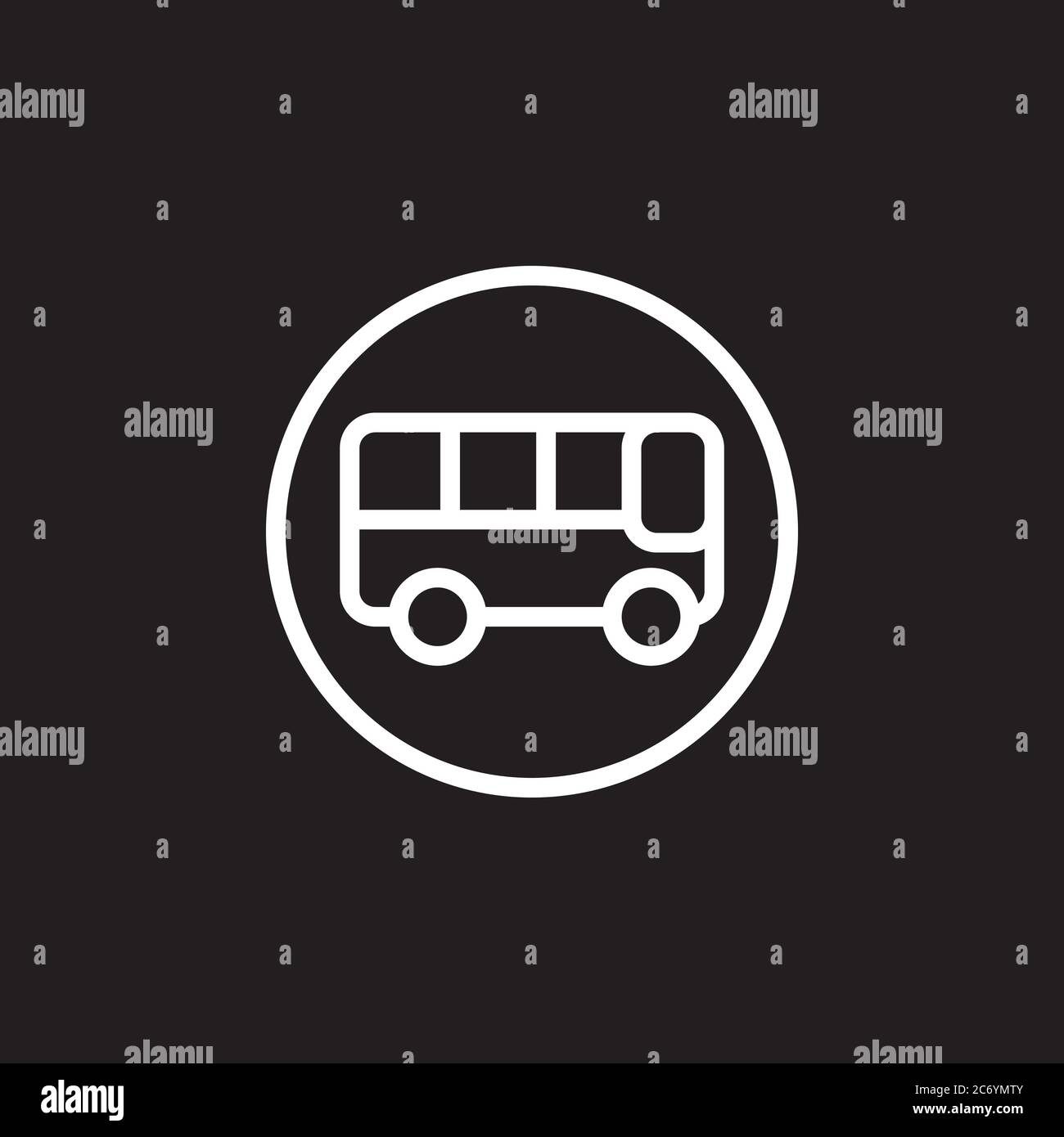 Bus sign icon. Public transport sign symbol Stock Vector Image & Art ...