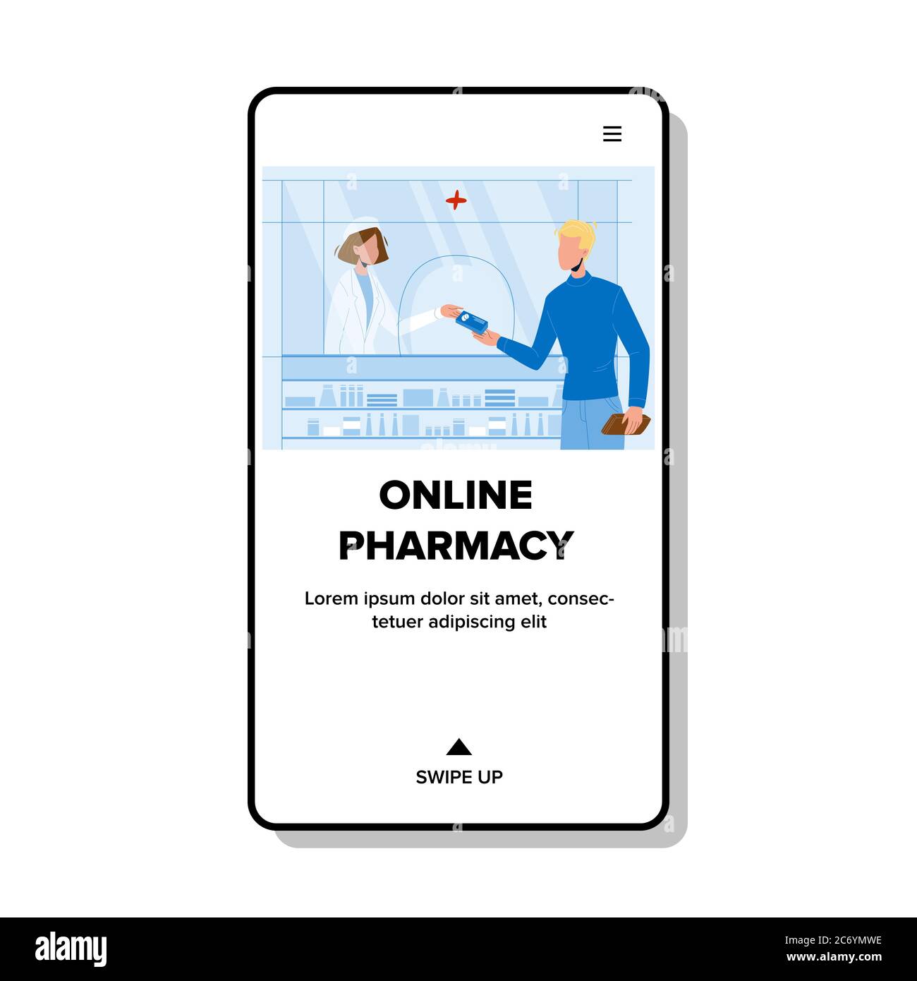 Female customer pharmacy Cut Out Stock Images & Pictures - Alamy