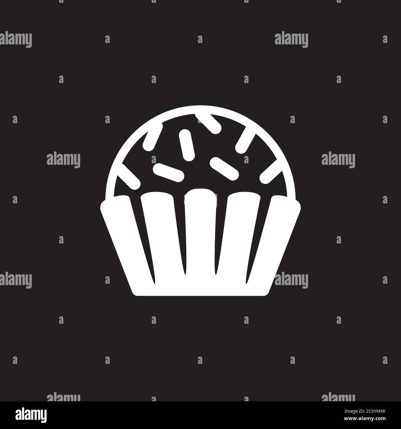 Brigadeiro icon vector. Brazilian sweet brigadier design illustration ...