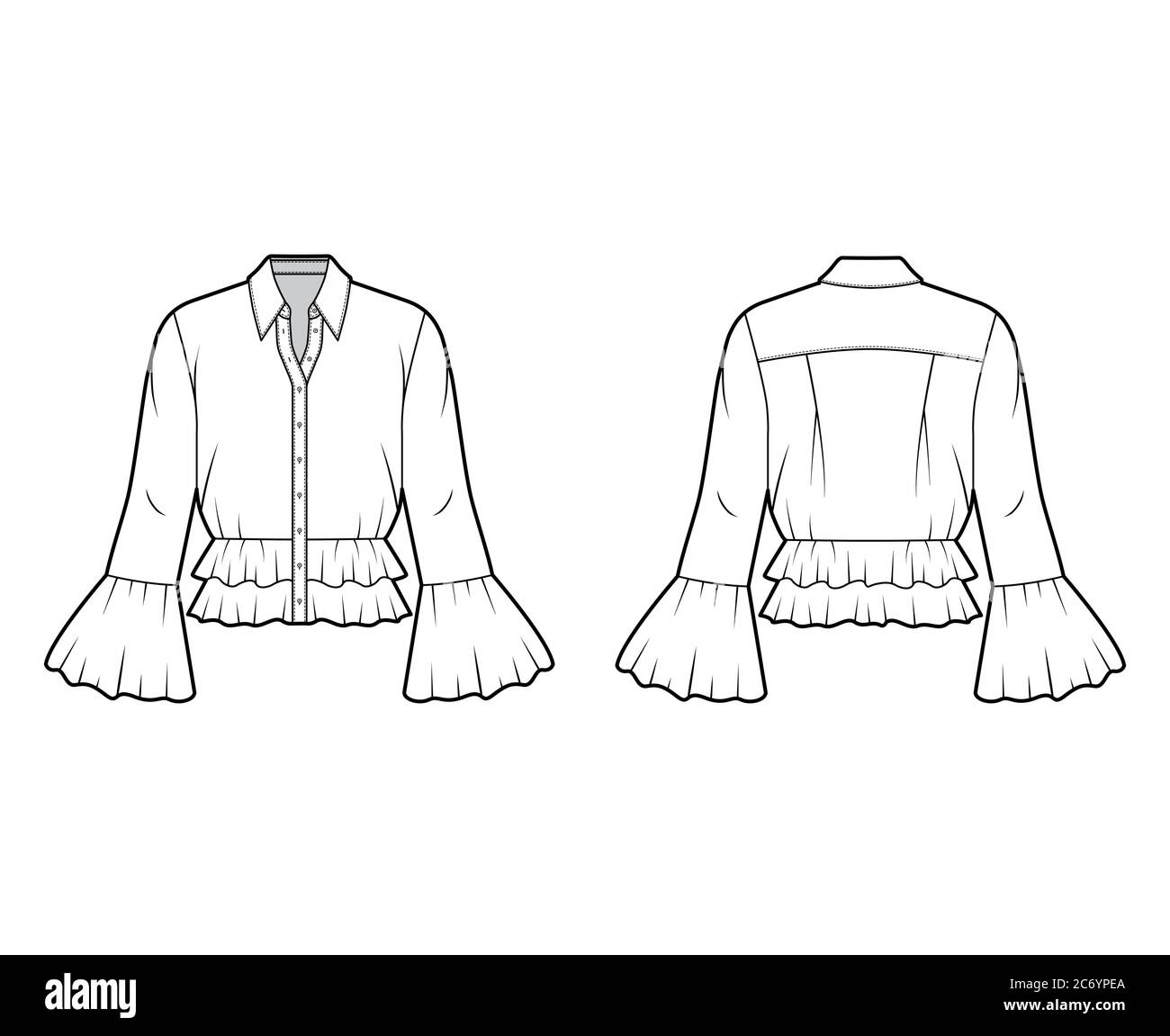 Fluted sleeves hi-res stock photography and images - Alamy