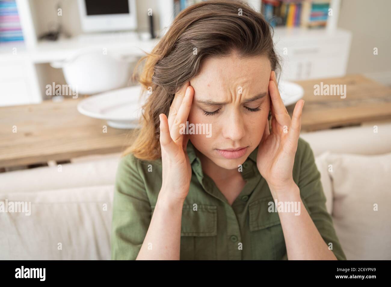 Headache home hi-res stock photography and images - Alamy