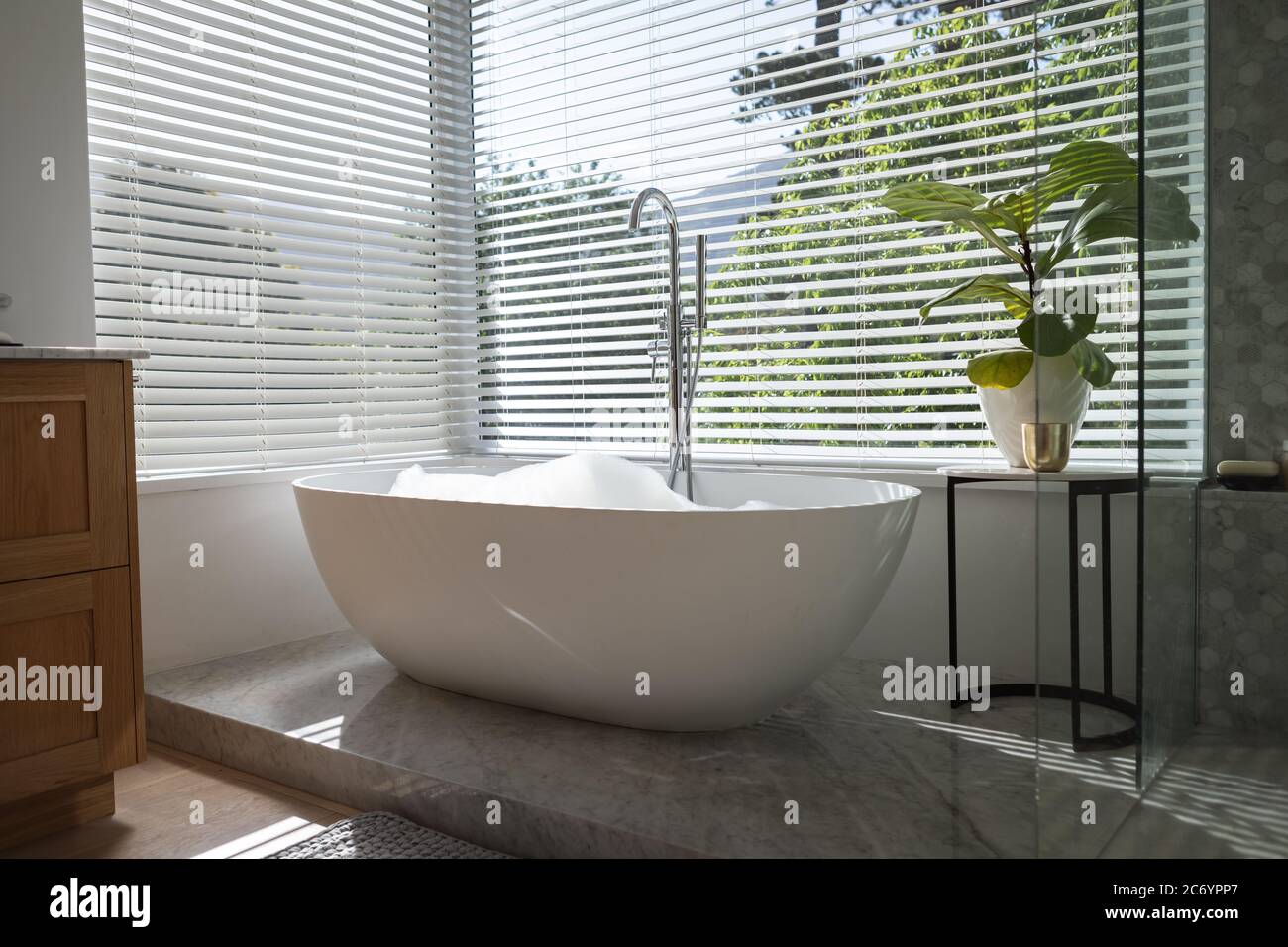 Modern interior design of bathroom Stock Photo - Alamy