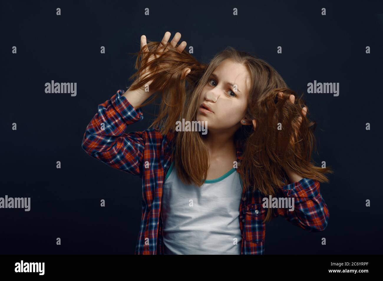Child standing leaning against glass hi-res stock photography and ...