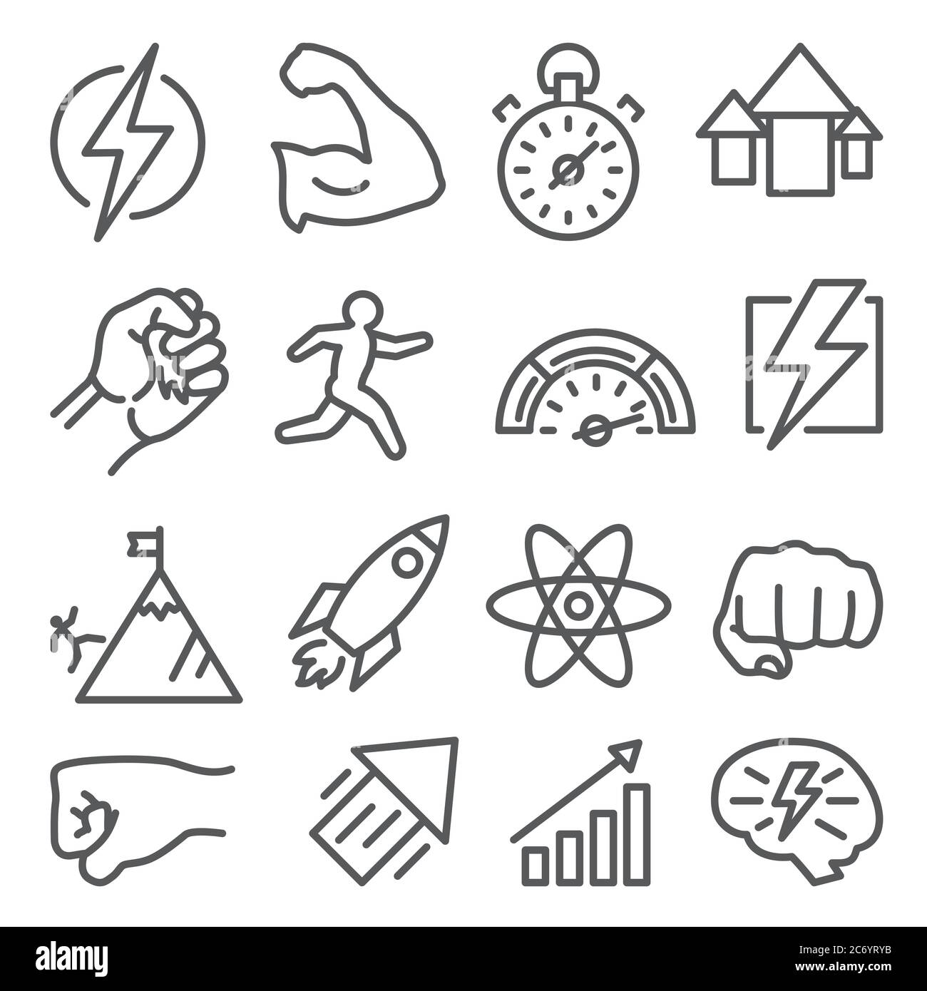 Powerful graphic punch Cut Out Stock Images & Pictures - Alamy