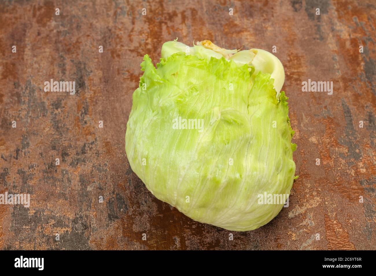 Fresh ripe green Iceberg salad - ready for cooking Stock Photo - Alamy