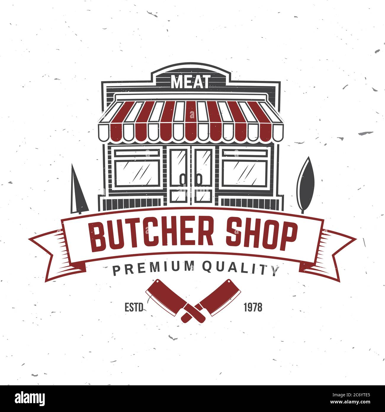 Butcher shop logo design elements hi-res stock photography and images ...