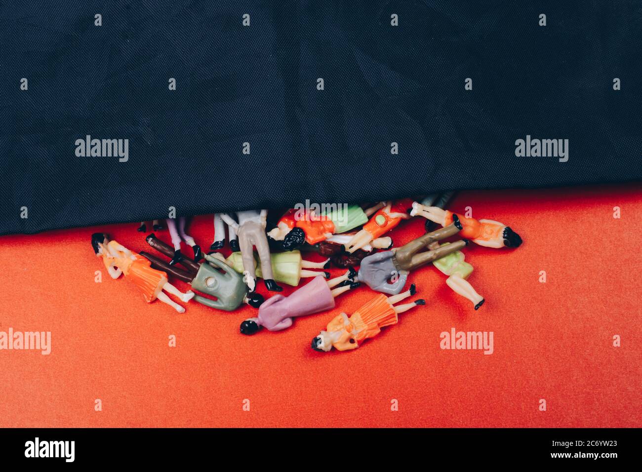 Crowd of miniature people. C A lot of people Stock Photo - Alamy